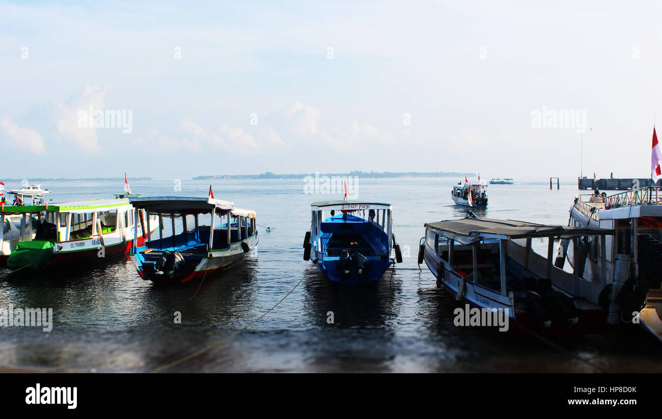 Island gili trawangan lombok travel indonesia beach hi-res stock ...