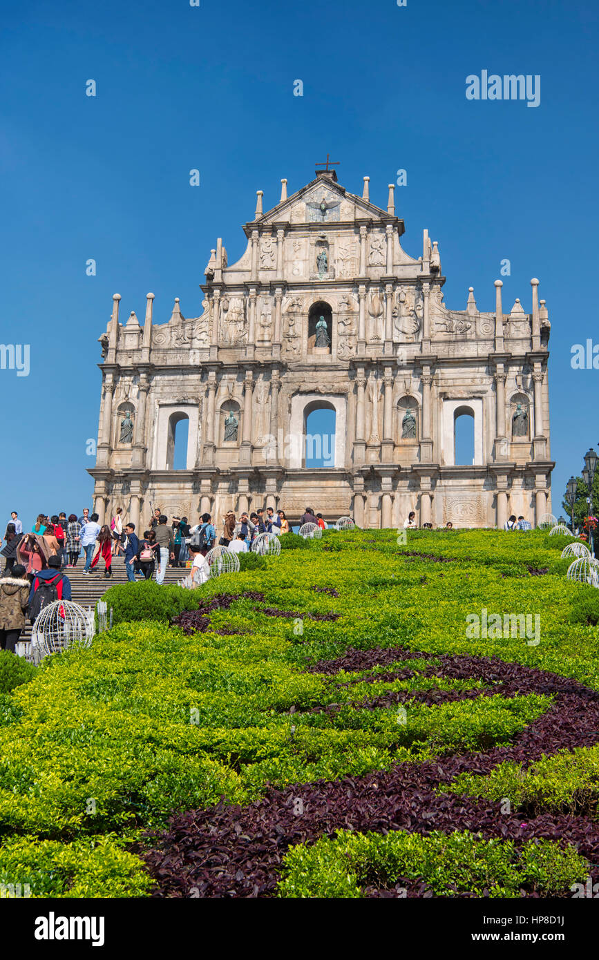 Ruins of Saint Paul's Church in Macao, China Stock Photo - Alamy