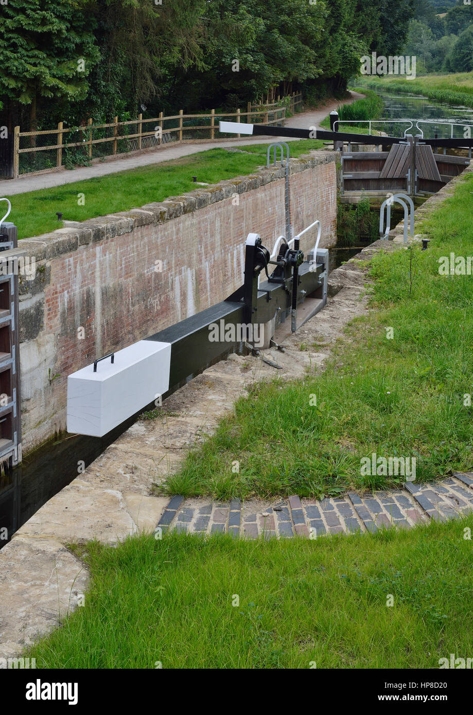 Restored Ham Mill Lock and Gates from Bridge Thames & Severn Canal ...