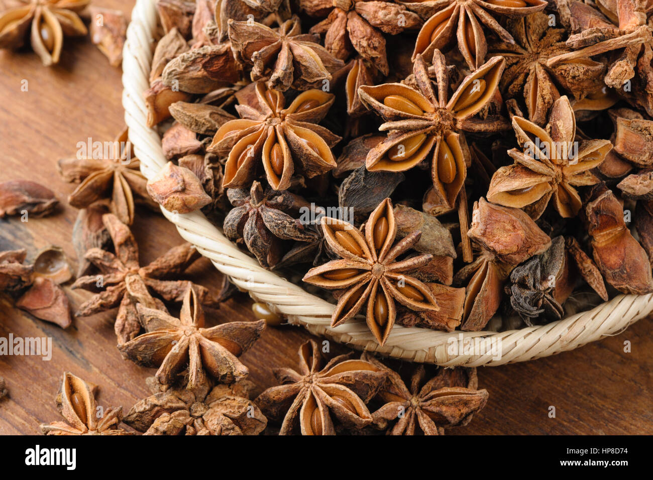 closeup details of star anise Stock Photo - Alamy
