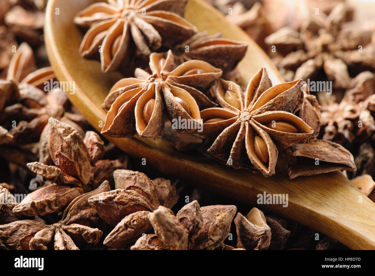 closeup details of star anise Stock Photo - Alamy