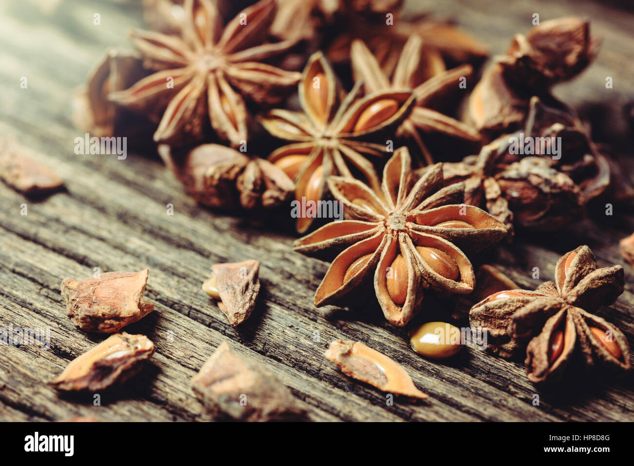 closeup details of star anise Stock Photo - Alamy