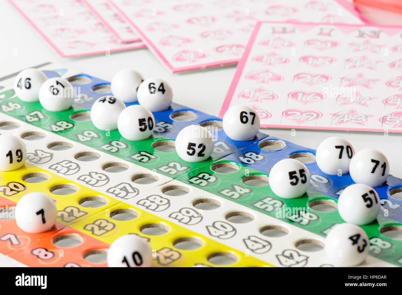 Closeup number on plastic bingo hi-res stock photography and images - Alamy