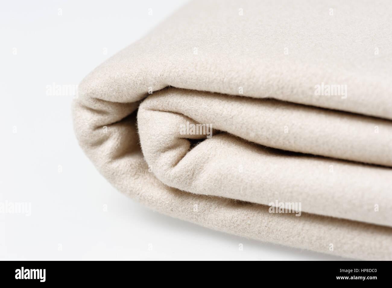 closeup folded microfiber towel on white background Stock Photo - Alamy