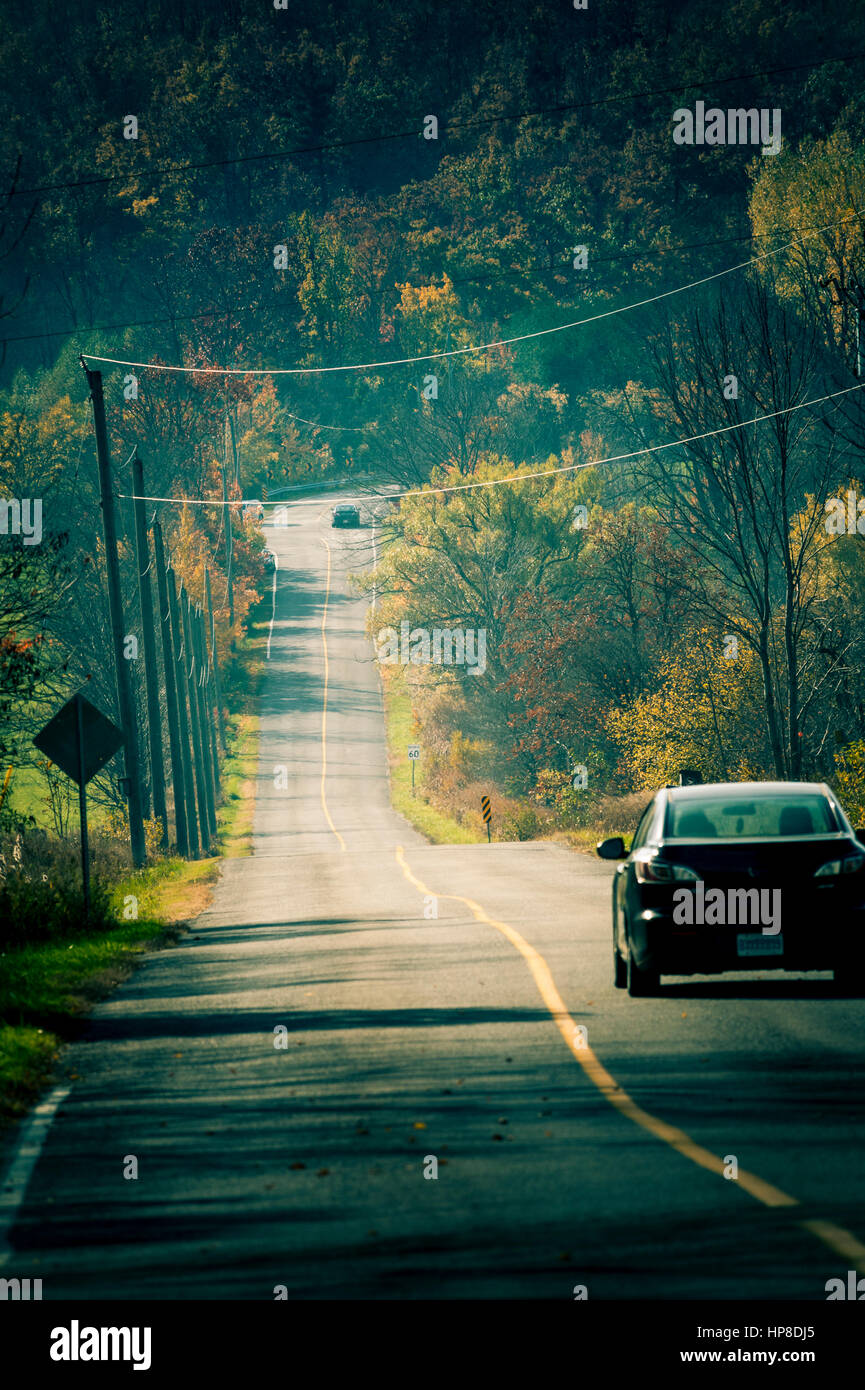 Country road in rural Ontario in autumn Stock Photo - Alamy