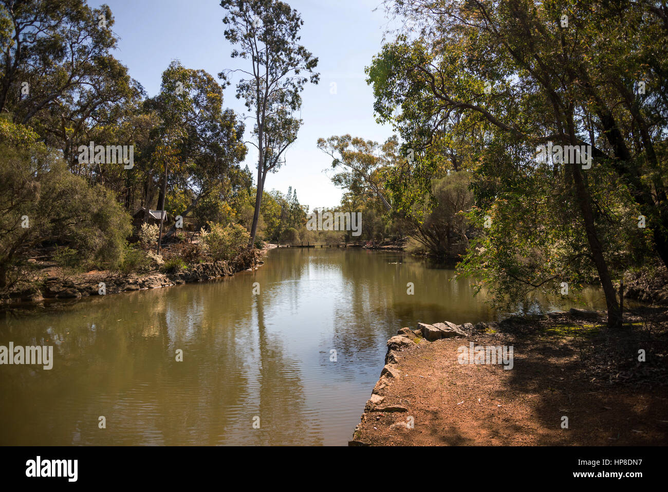 A river flowing through John Forrest National Park, Western Australia ...