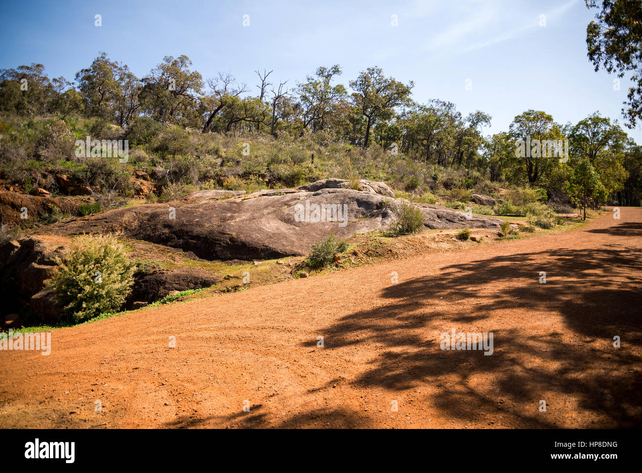 Rock landscape in John Forrest National park, Western Australia Stock ...