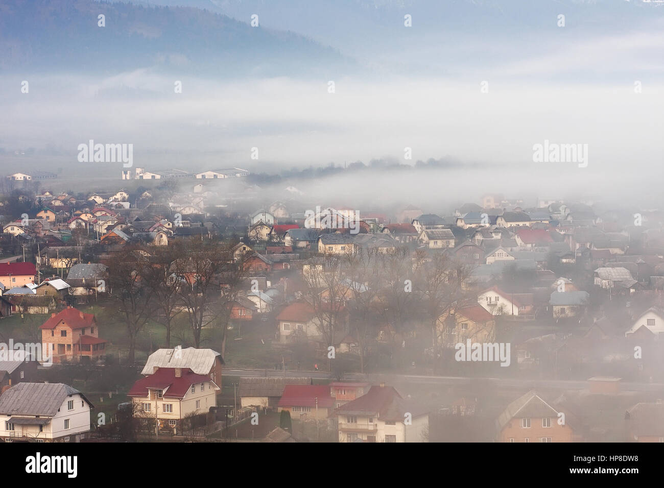 Small valley mountain town hi-res stock photography and images - Alamy