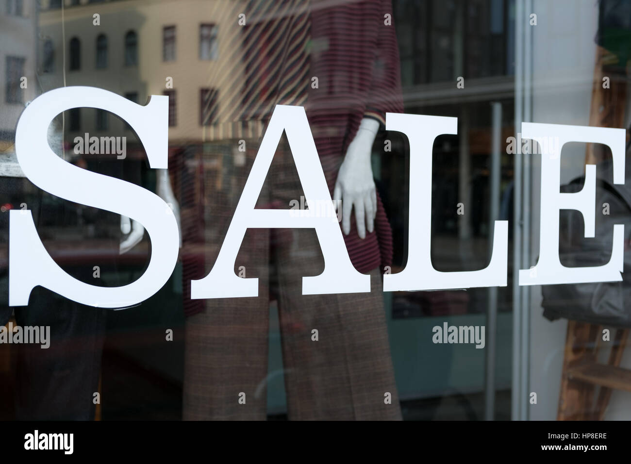 Message on store window hi-res stock photography and images - Alamy
