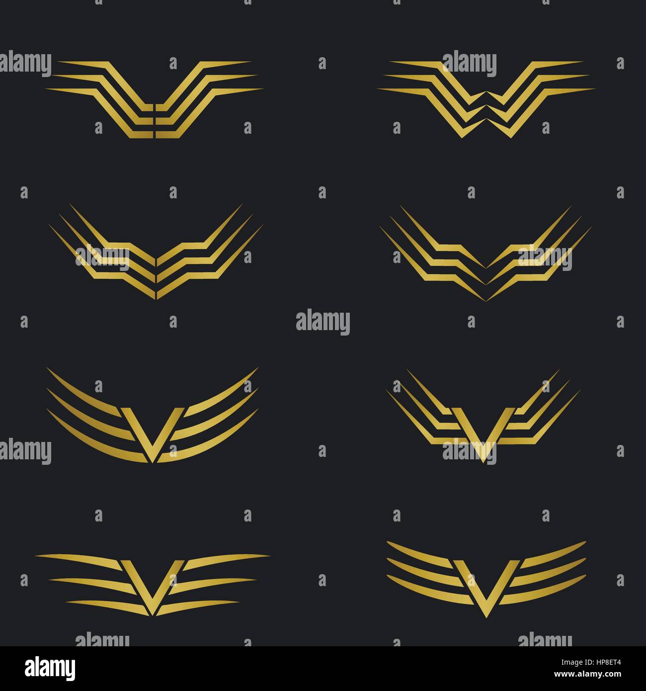 The golden hawk Stock Vector Images - Alamy