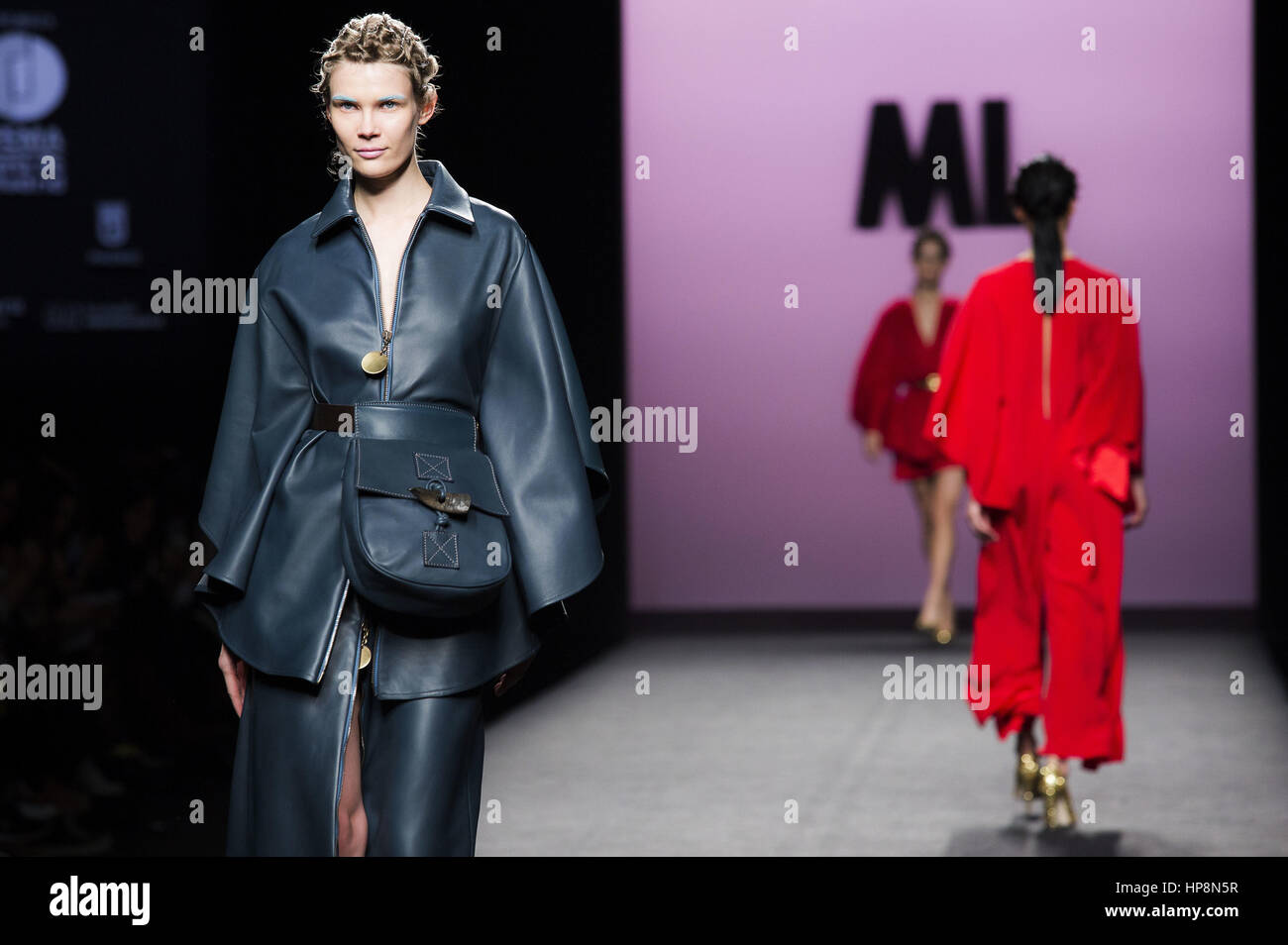 Madrid, Spain. 19th Feb, 2017. Models at the Marcos Luengo Fashion Show ...