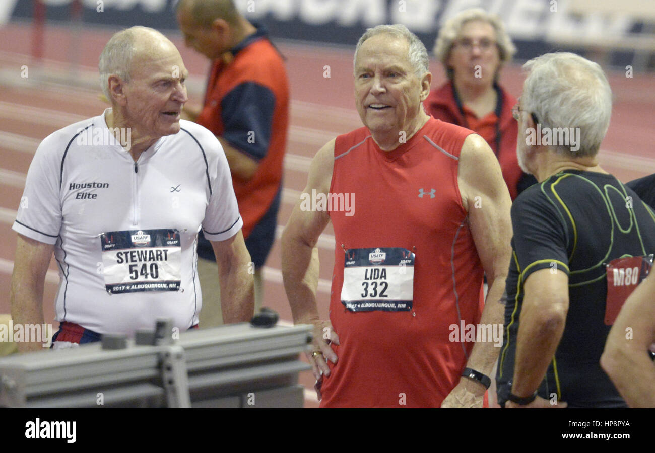 Usa. 19th Feb, 2017. SPORTS -- Rober Lida, 332, won the men's 80 200 ...