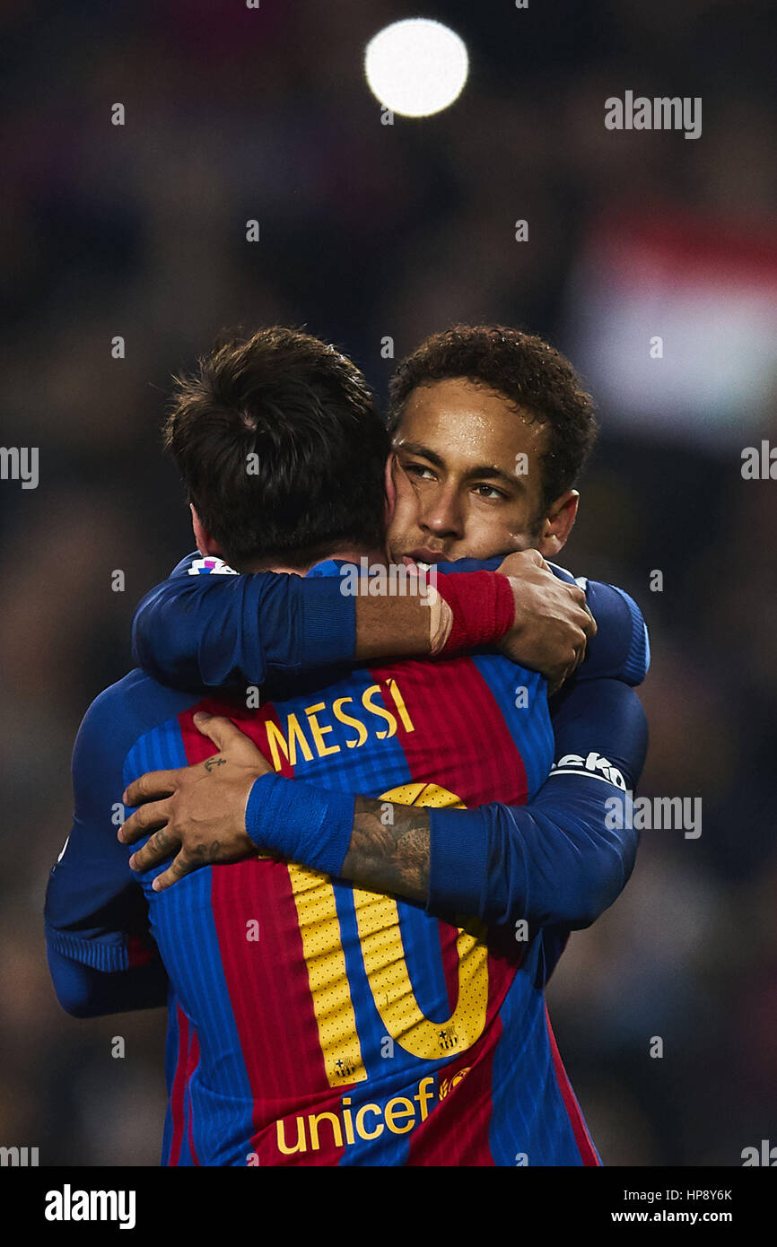 Barcelona, Spain. 19th Feb, 2017. Lionel Messi (FC Barcelona ...