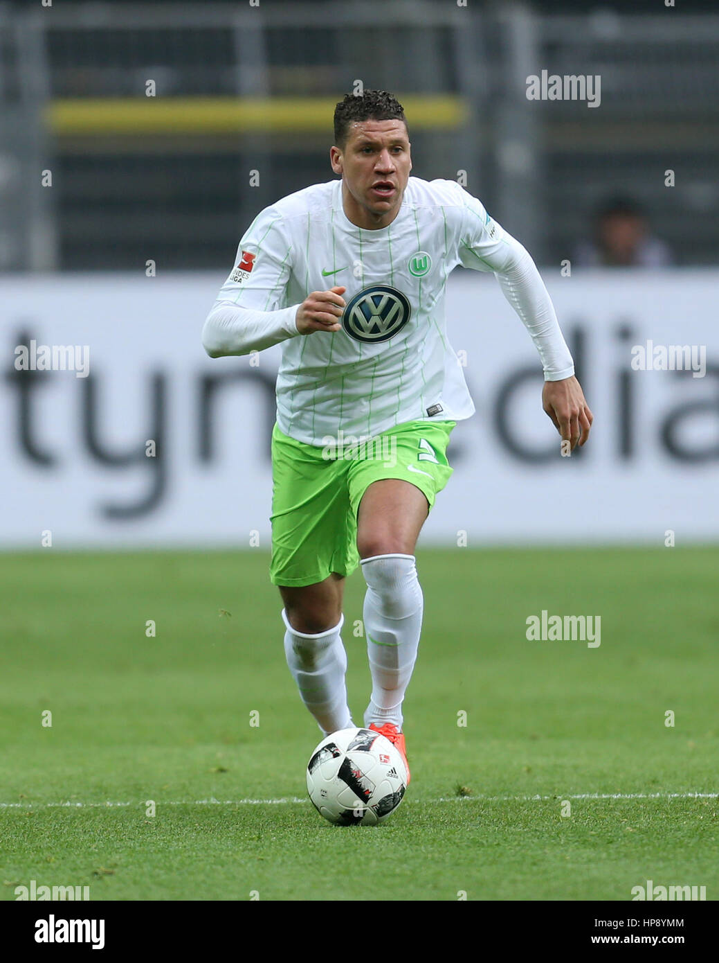 Dortmund, Germany. 18th Feb, 2017. Jeffrey Bruma of Wolfsburg in action ...