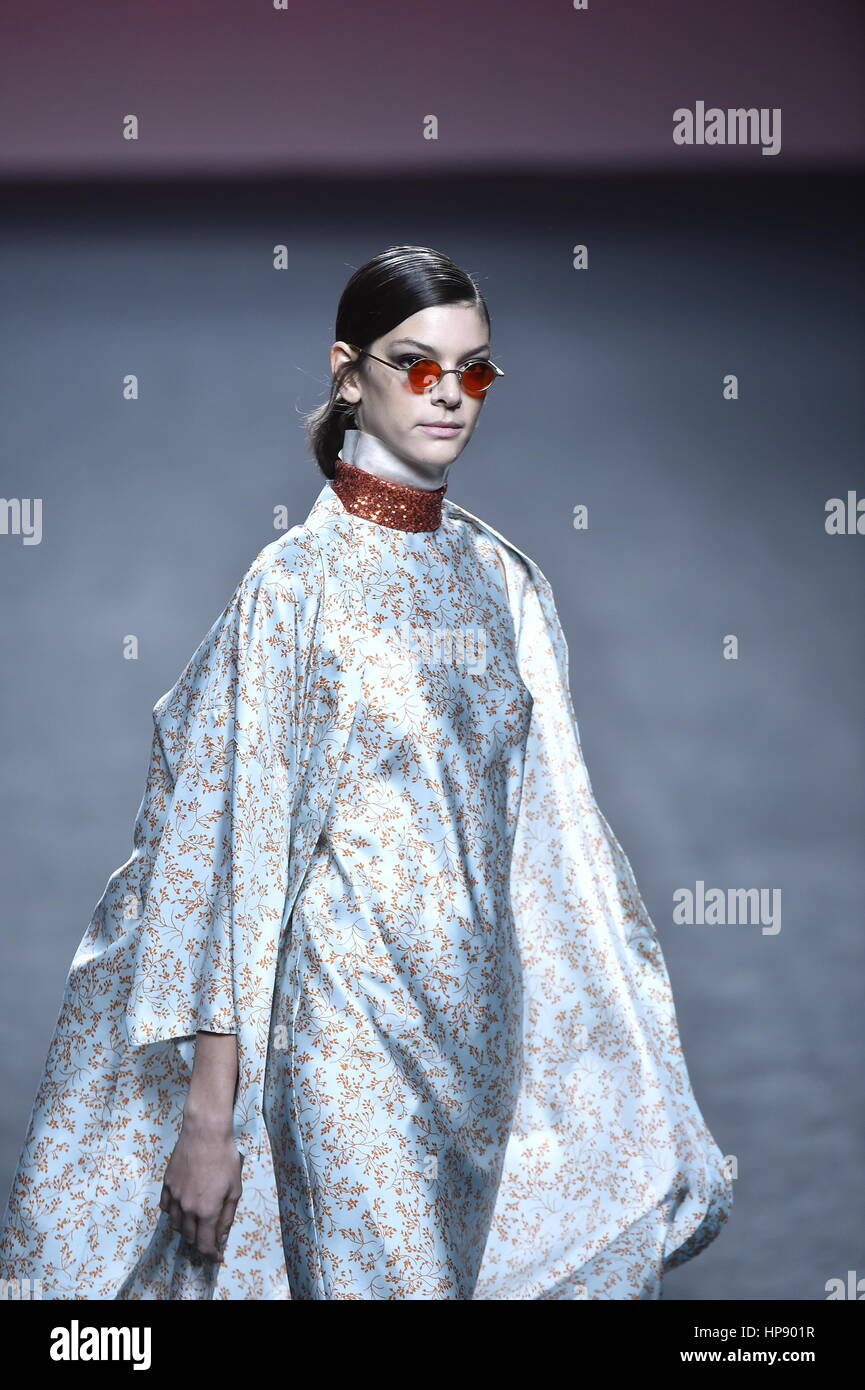 A model wears at collection runway a creation from The 2nd Skin Co ...
