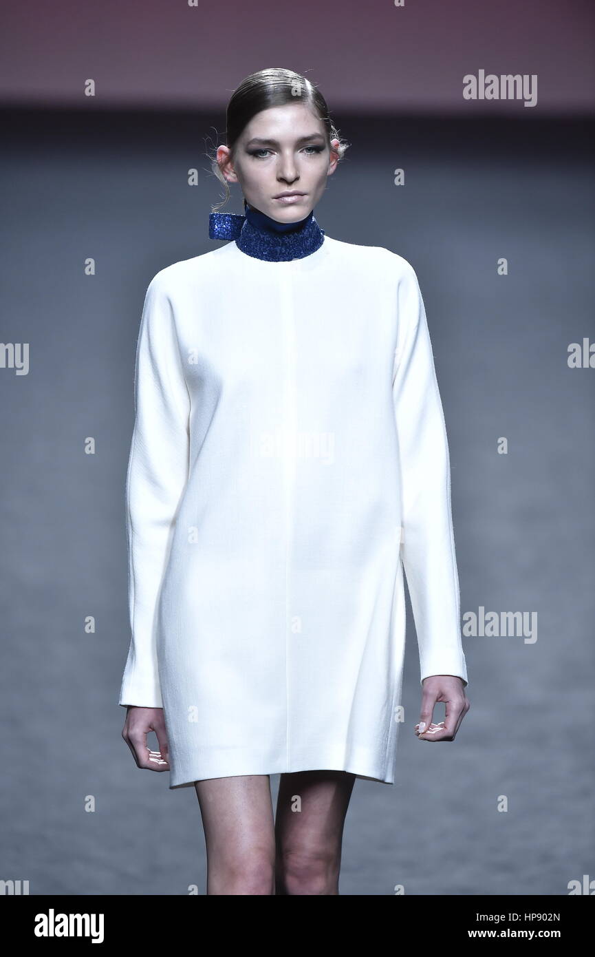 A model wears at collection runway a creation from The 2nd Skin Co ...