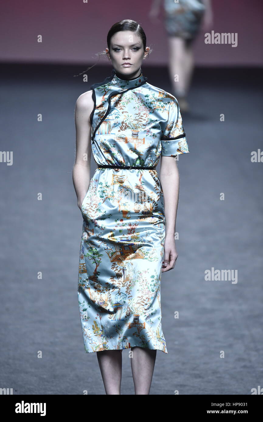 A model wears at collection runway a creation from The 2nd Skin Co ...