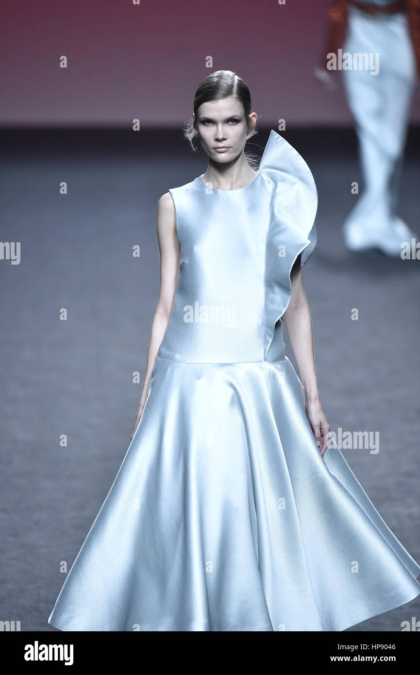 A model wears at collection runway a creation from The 2nd Skin Co ...