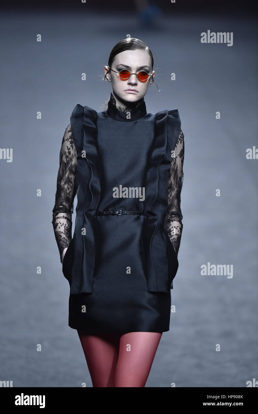 A model wears at collection runway a creation from The 2nd Skin Co ...