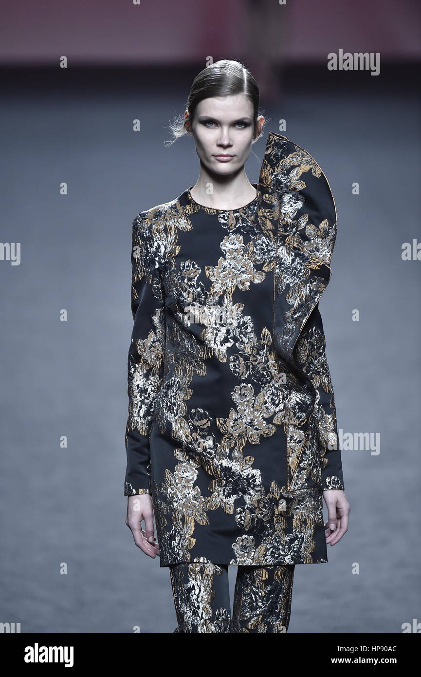 A model wears at collection runway a creation from The 2nd Skin Co ...