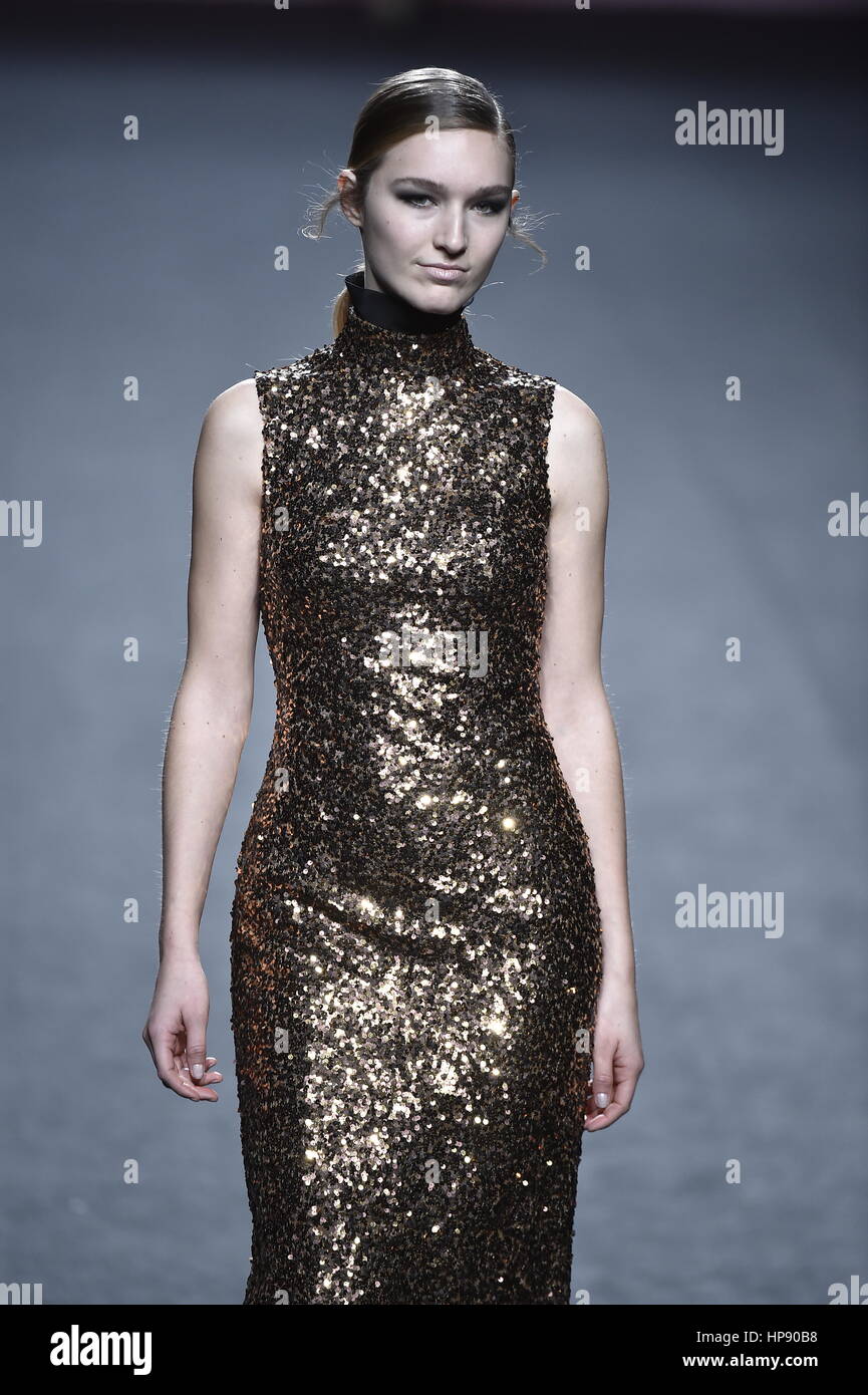 A model wears at collection runway a creation from The 2nd Skin Co ...