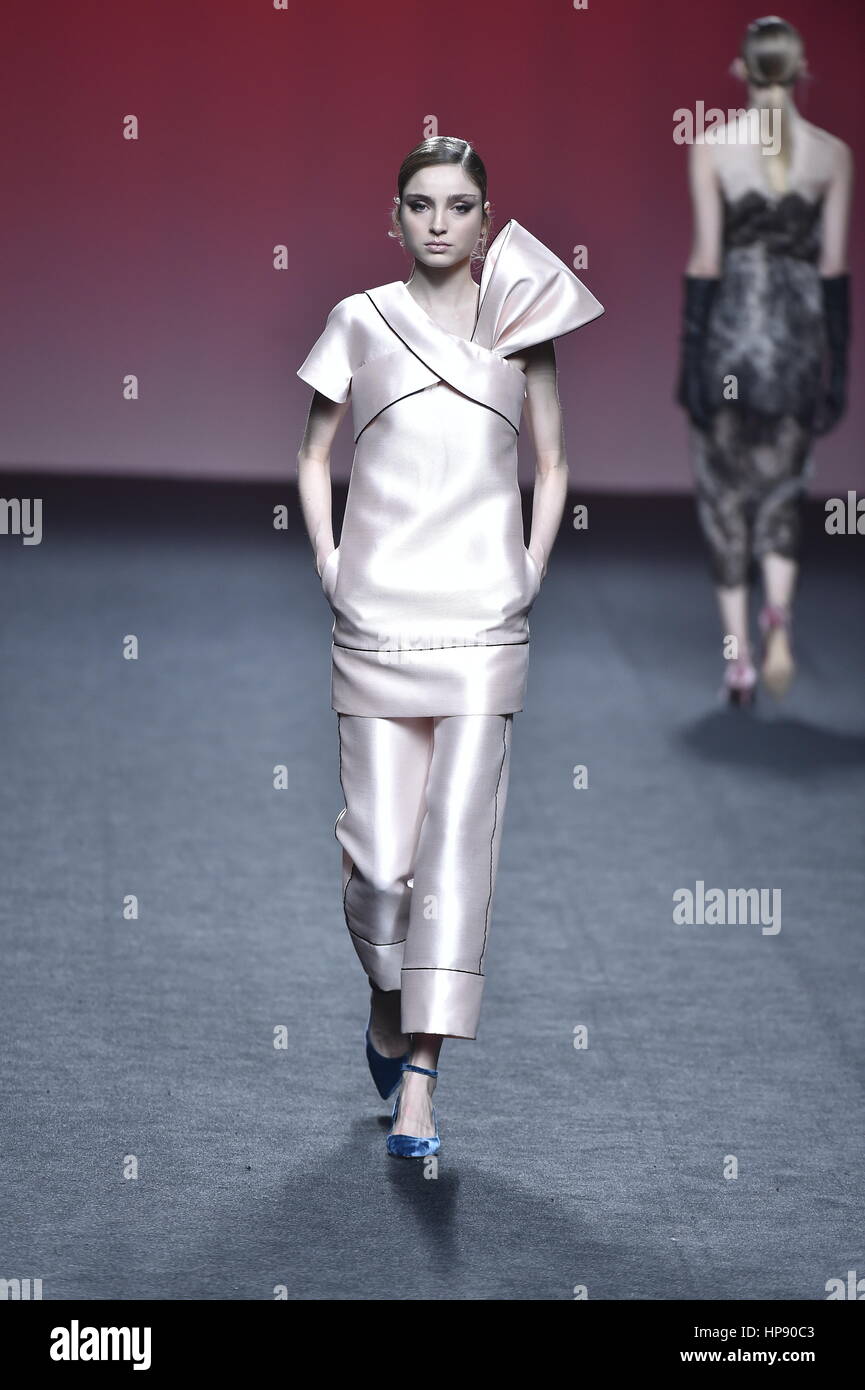 A model wears at collection runway a creation from The 2nd Skin Co ...