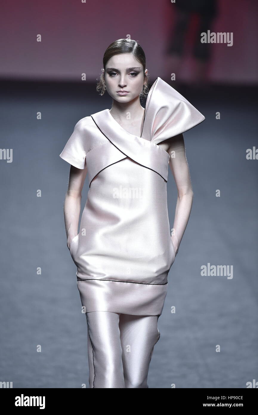 A model wears at collection runway a creation from The 2nd Skin Co ...