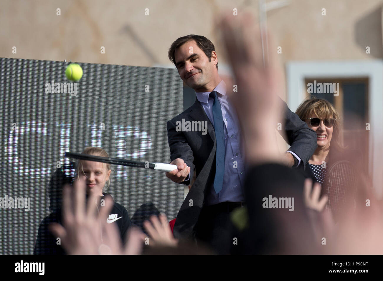 Prague, Czech Republic. 20th Feb, 2017. Switzerland's tennis player ...
