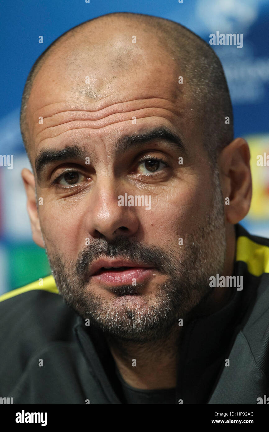 Manchester city manager pep guardiola press conference city football ...