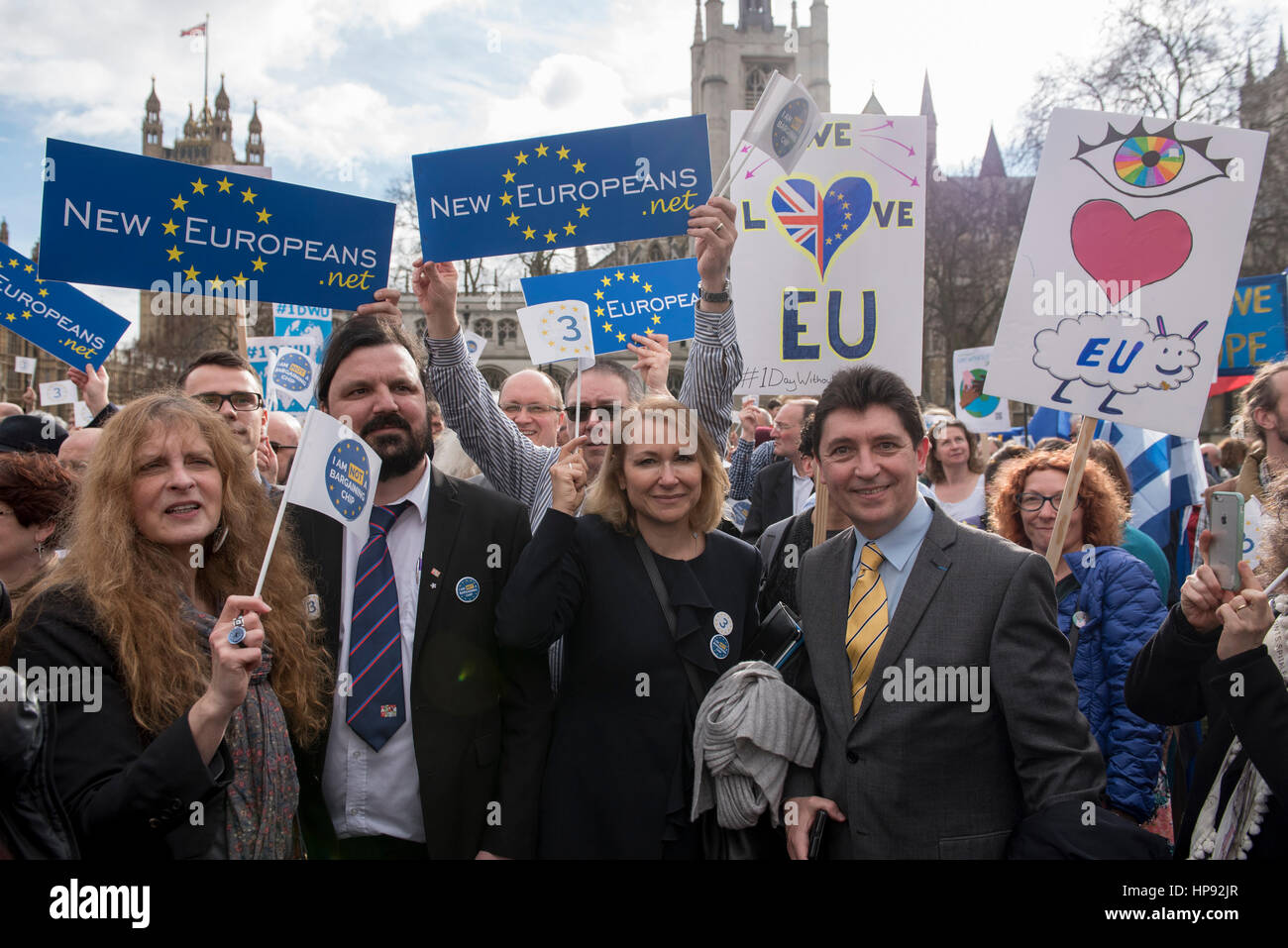 People carrying flags hi-res stock photography and images - Alamy
