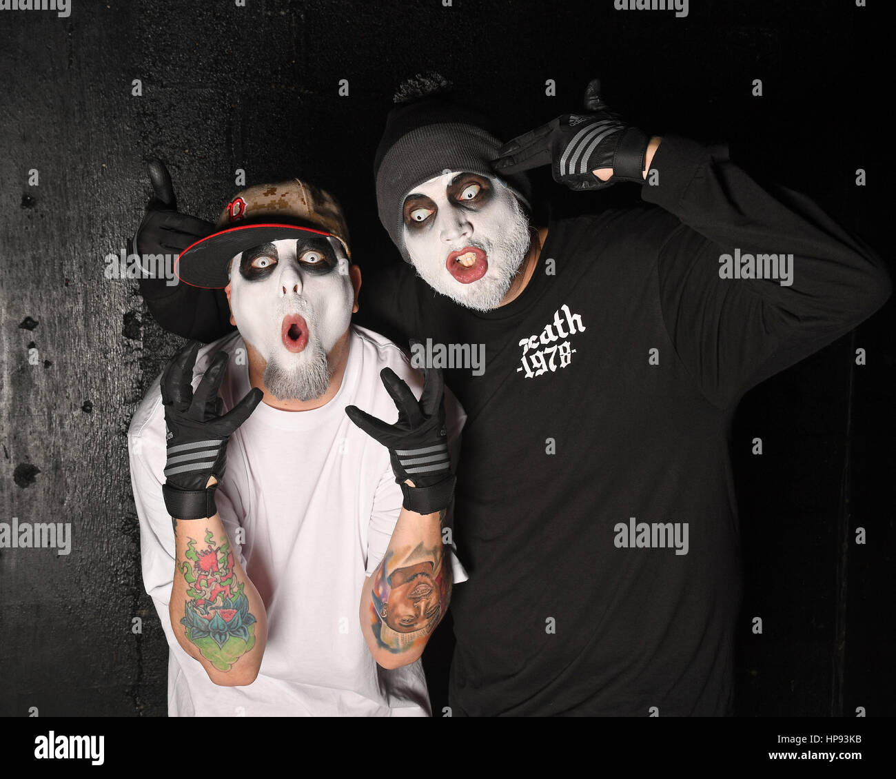 Fort Lauderdale, FL, USA. 19th Feb, 2017. Twiztid pose during a photo ...