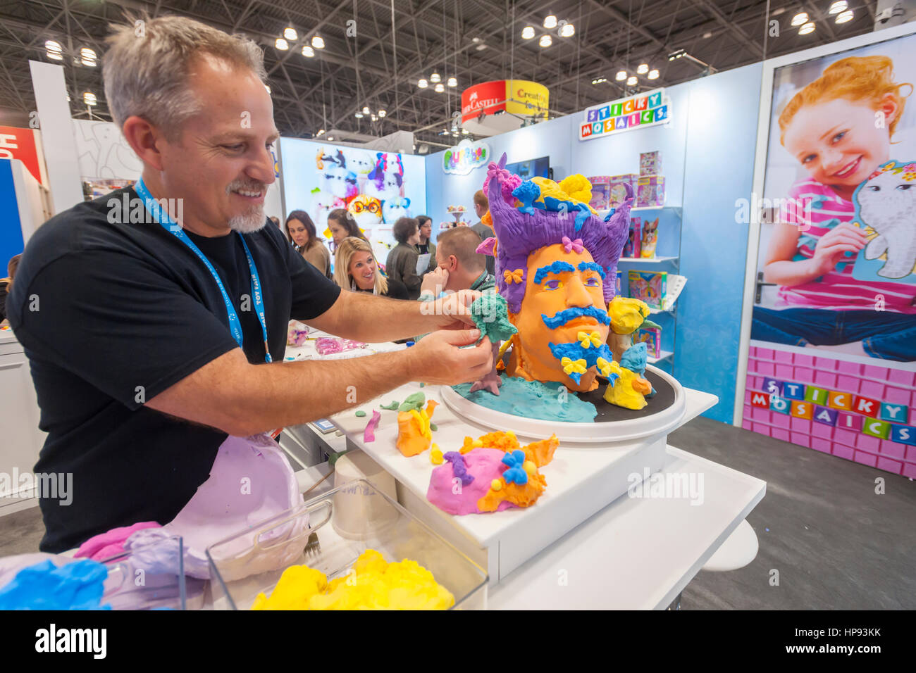 New York, USA. 19th Feb, 2017. Master sculptor Jon Neill creates ...