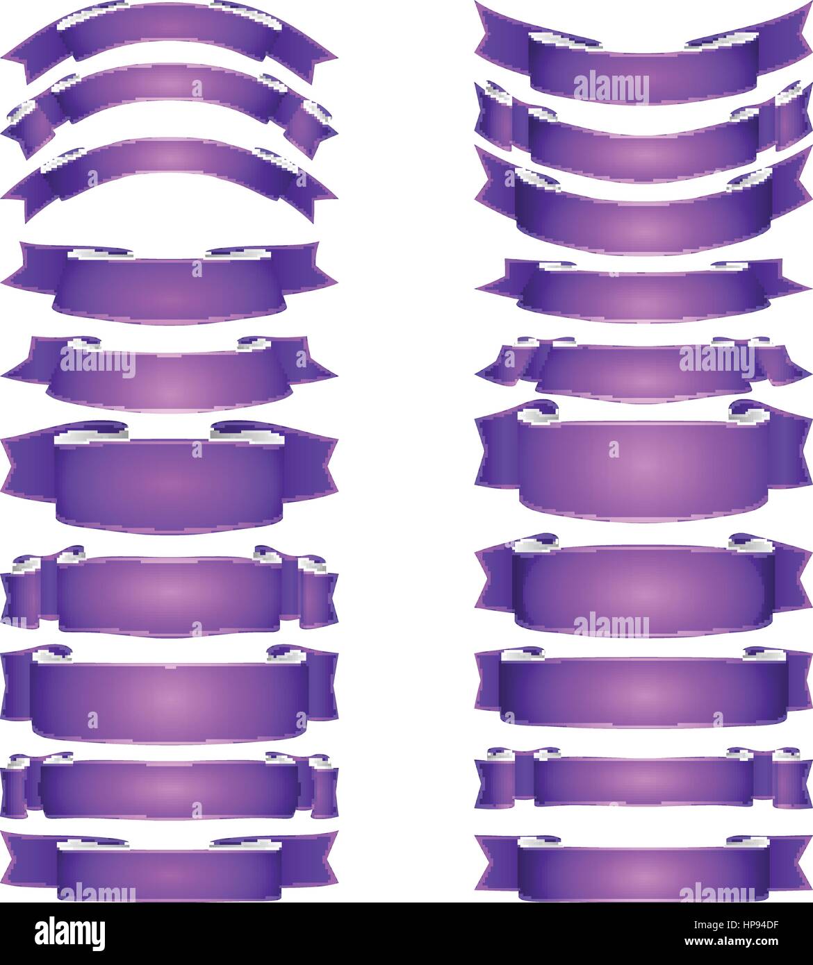 vector ribbons set Stock Vector Image & Art - Alamy