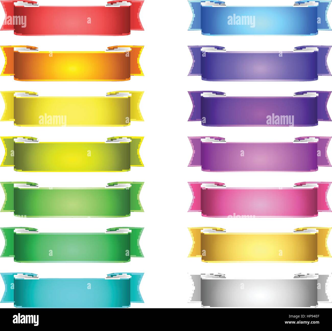 vector ribbons set Stock Vector Image & Art - Alamy