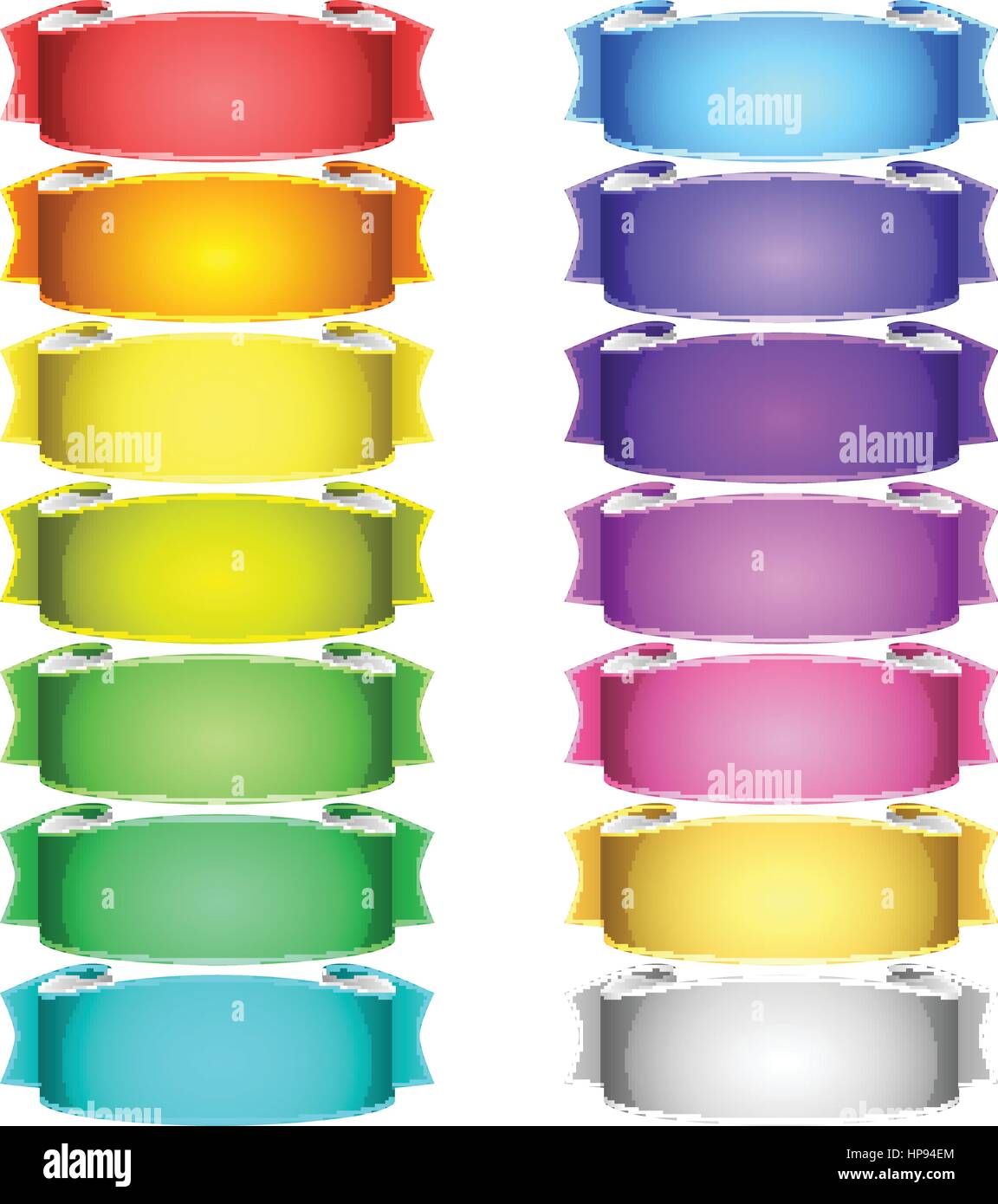 vector ribbons set Stock Vector Image & Art - Alamy