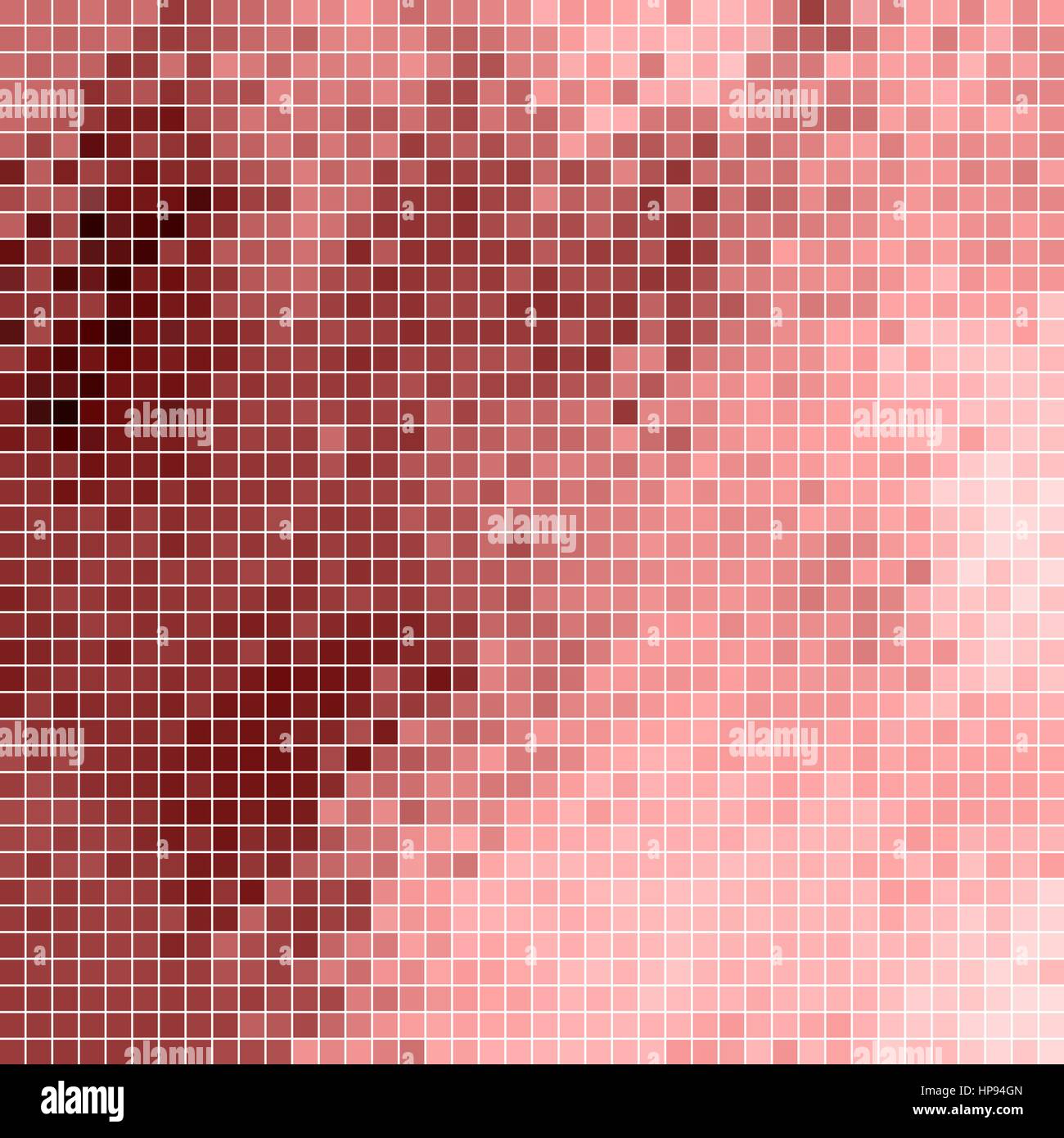 abstract vector square pixel mosaic background - red Stock Vector Image ...