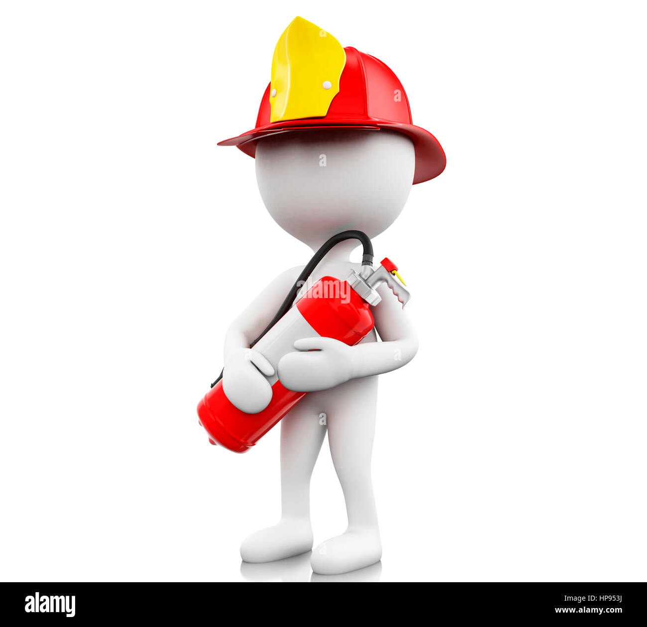 3d man fire extinguisher hi-res stock photography and images - Alamy