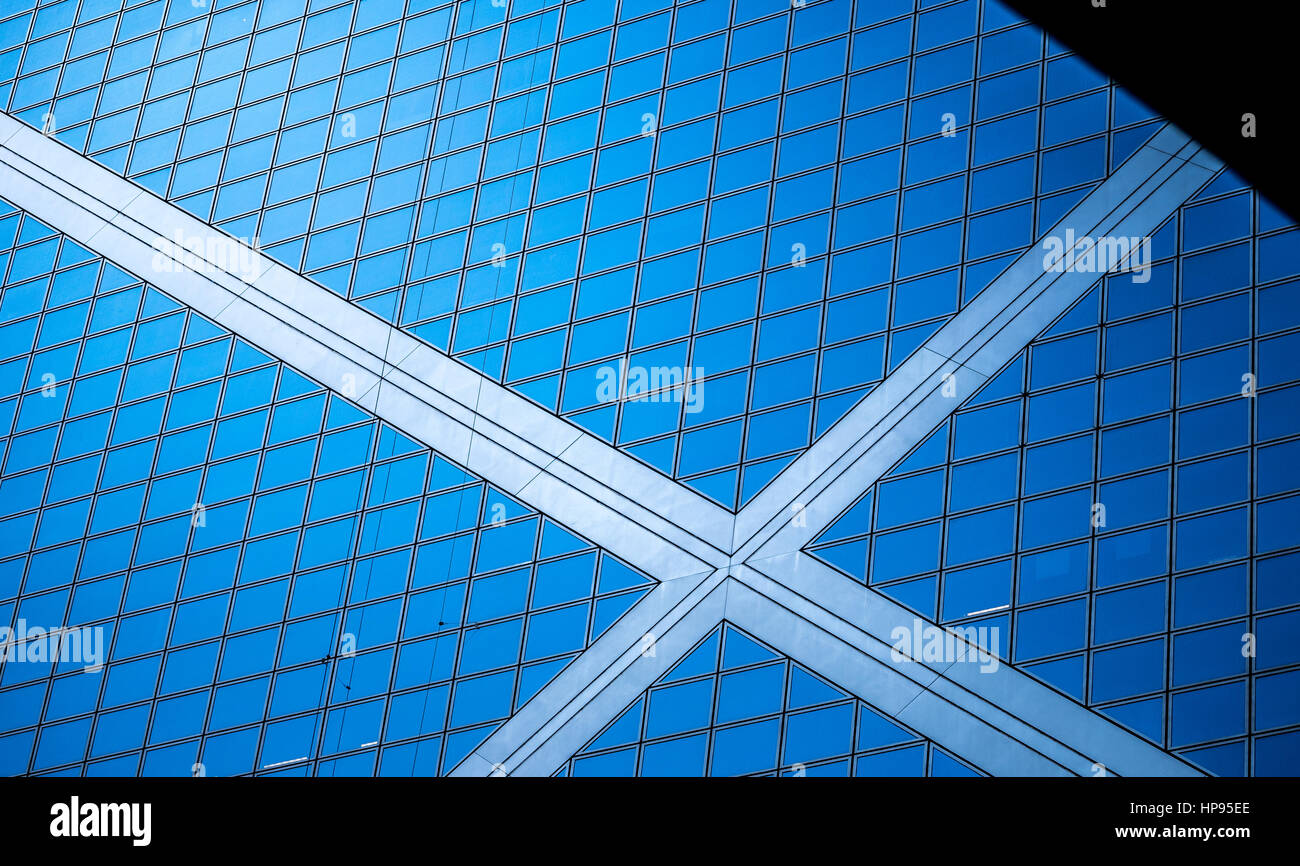 Windows of commercial building in Hong Kong Stock Photo - Alamy