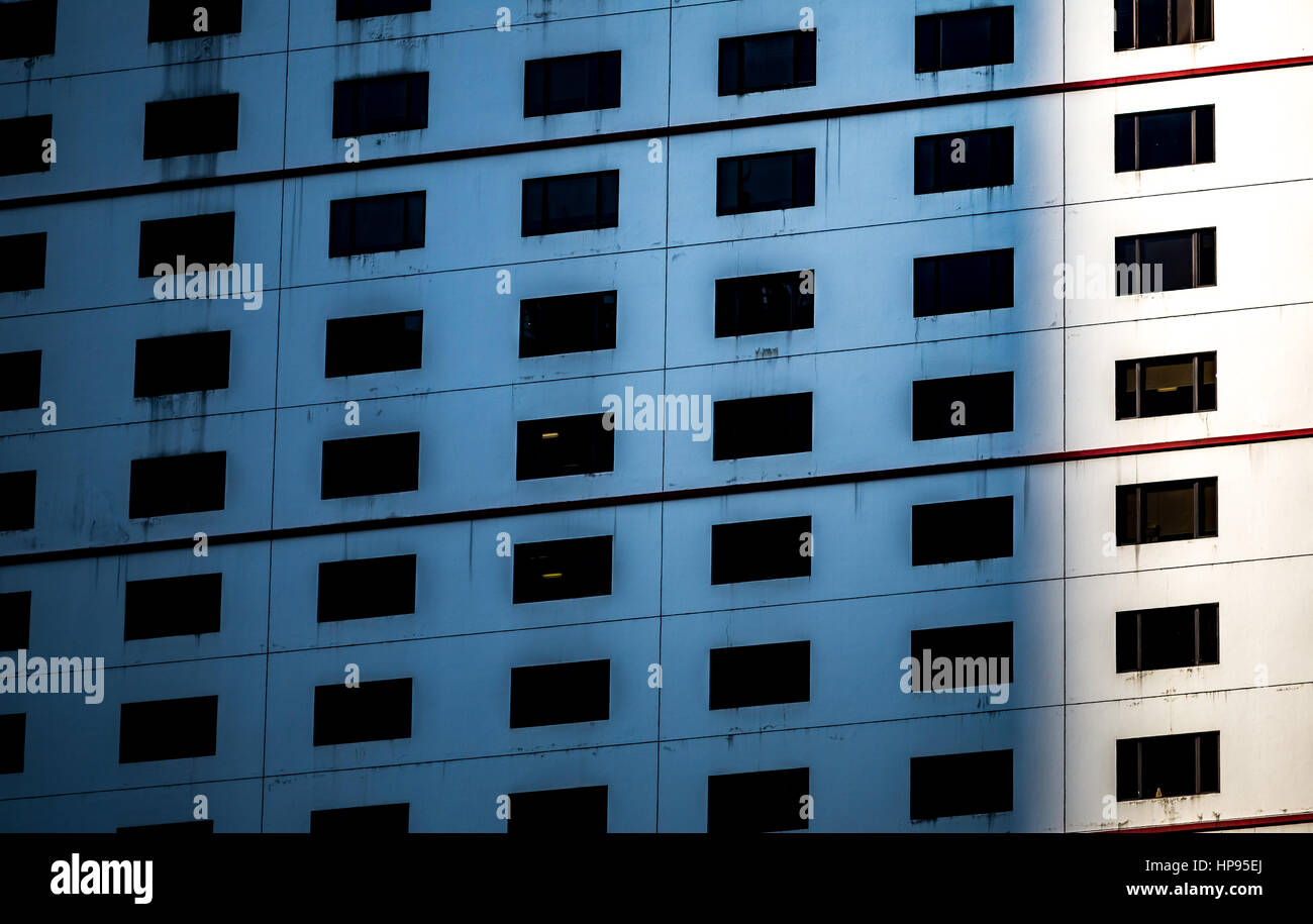 Windows of commercial building in Hong Kong Stock Photo - Alamy