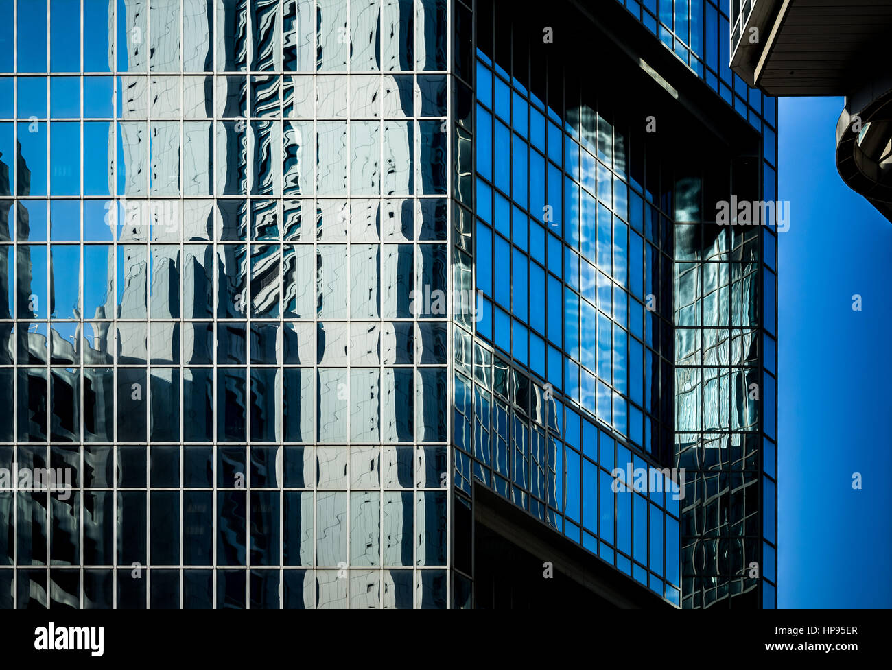 Windows of commercial building in Hong Kong Stock Photo - Alamy
