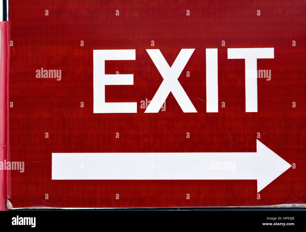 Exit Sign Board Stock Photo - Alamy