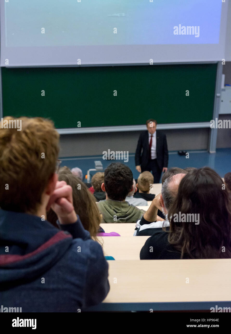 Person delivering a speech Stock Photo - Alamy