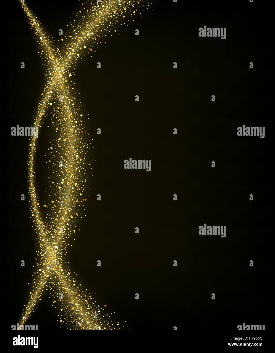 Abstract gold dust glitter star wave background, vector design template Stock Vector Image & Art ...