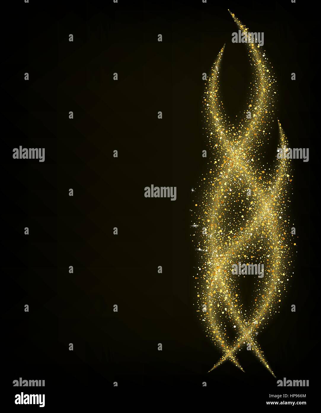 Abstract gold dust glitter star wave background, vector design template Stock Vector Image & Art ...
