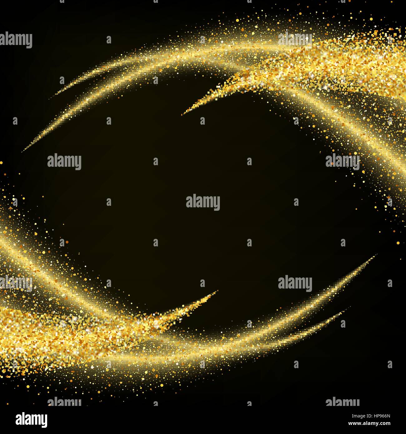 Abstract gold dust glitter star wave background, vector design template Stock Vector Image & Art ...