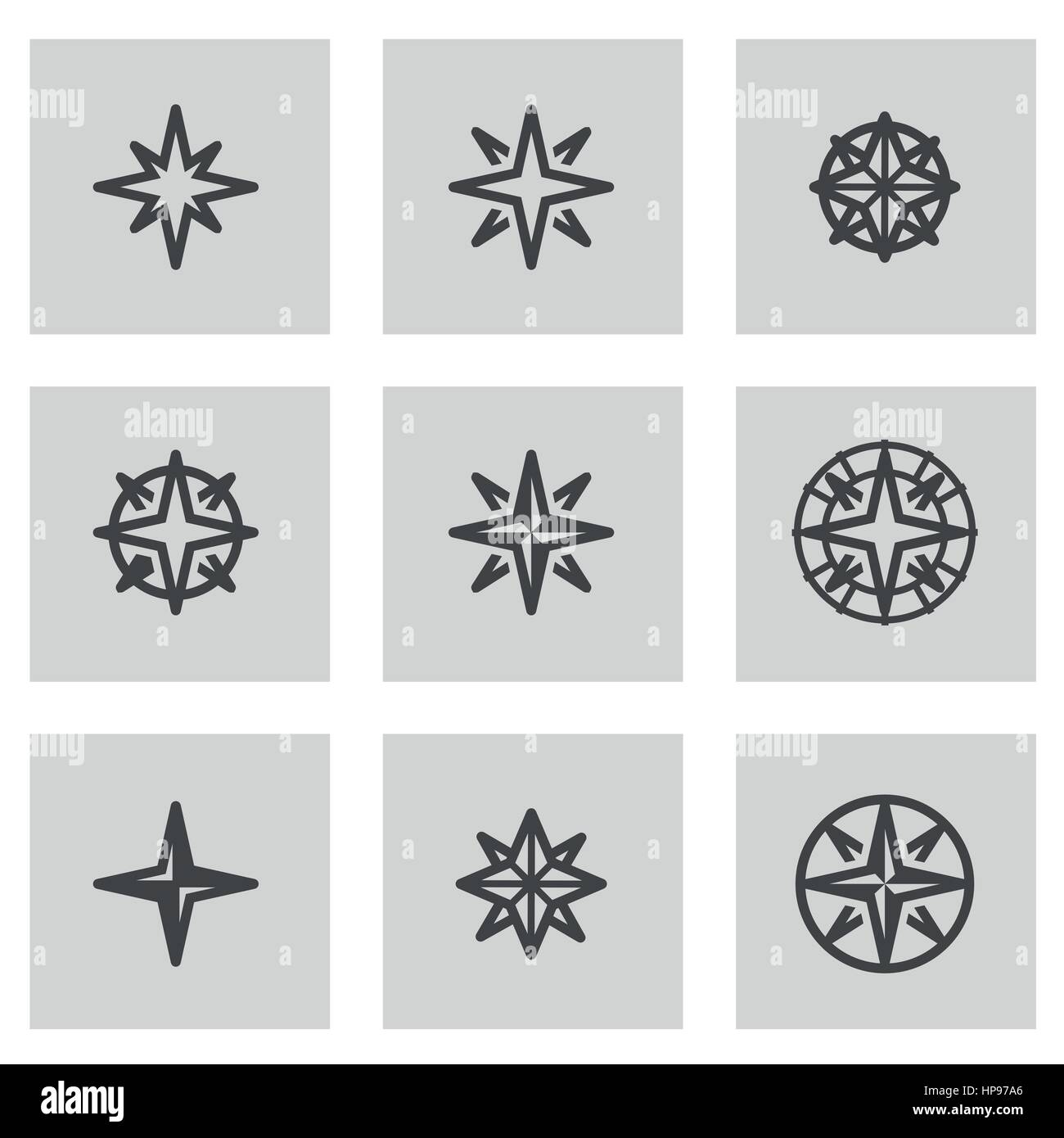 Wind direction line icon on Cut Out Stock Images & Pictures - Alamy