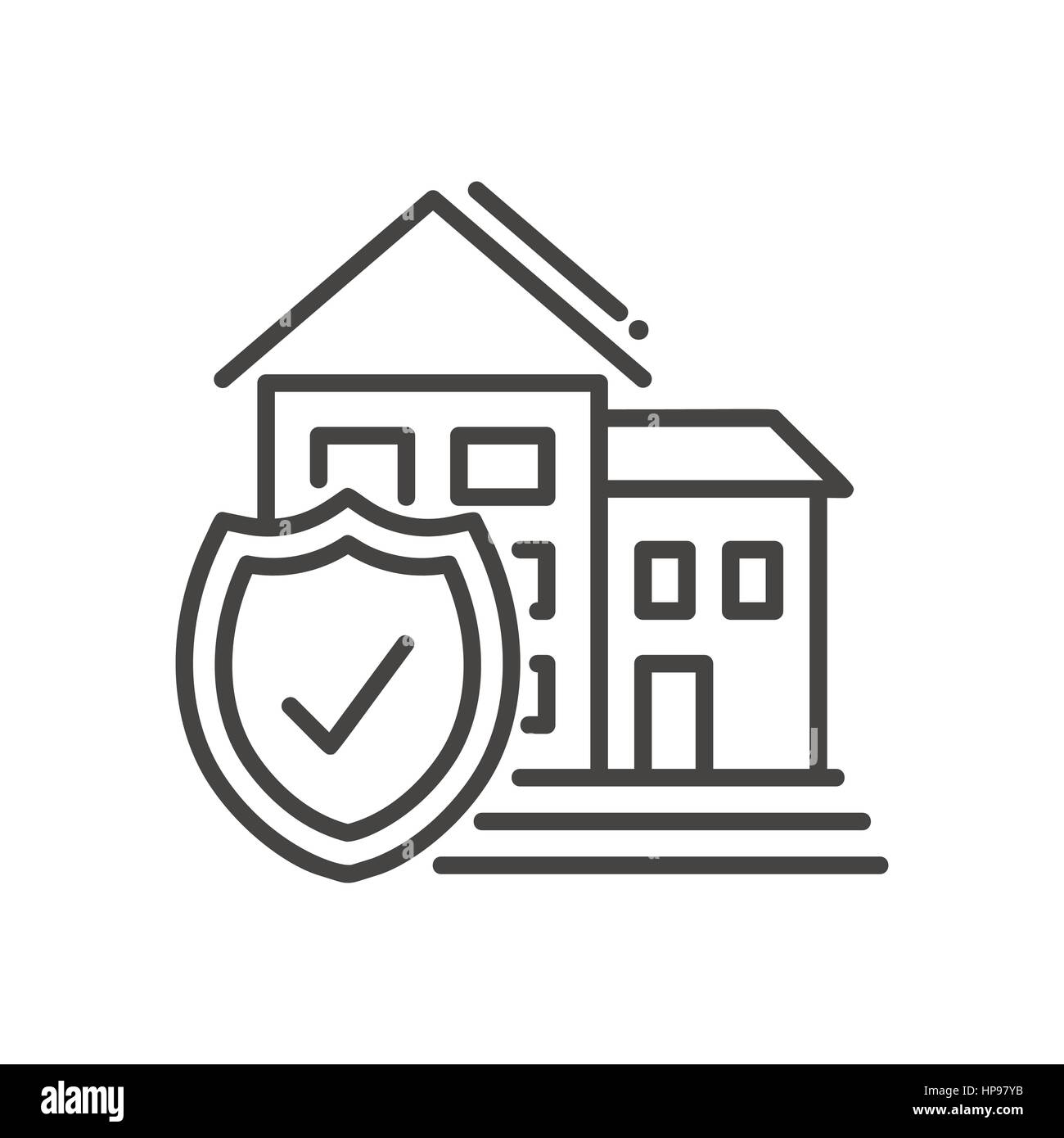 Insurance - vector modern line design illustrative icon Stock Vector ...