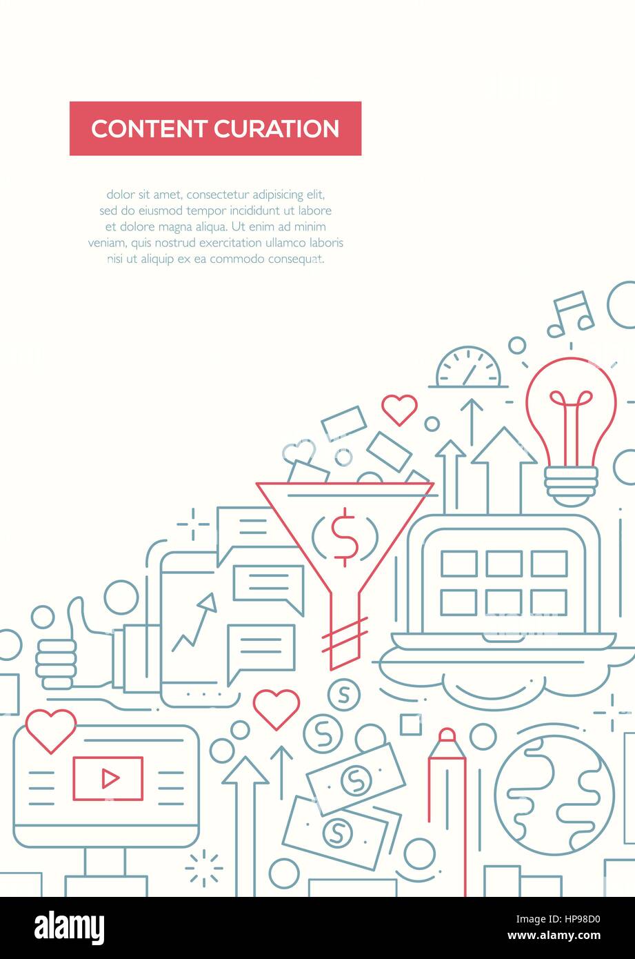 Curation image Stock Vector Images - Alamy