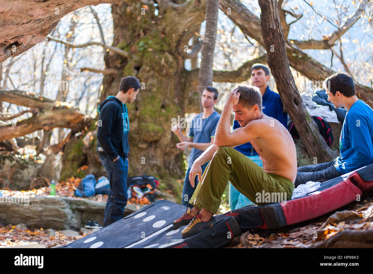 Bouldering magic wood switzerland hi-res stock photography and images ...