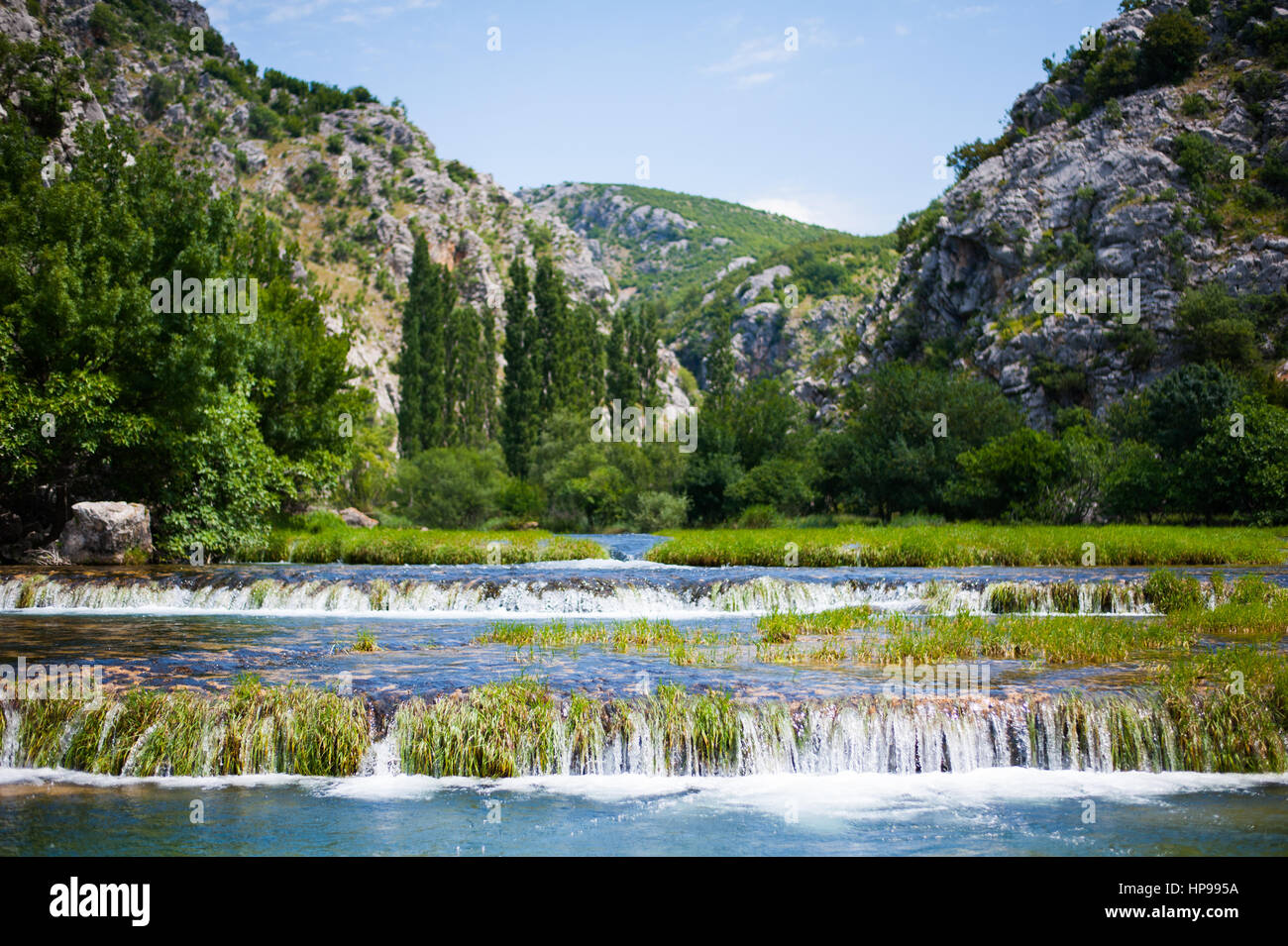 Waterfalls of river Krupa in Croatia Stock Photo - Alamy